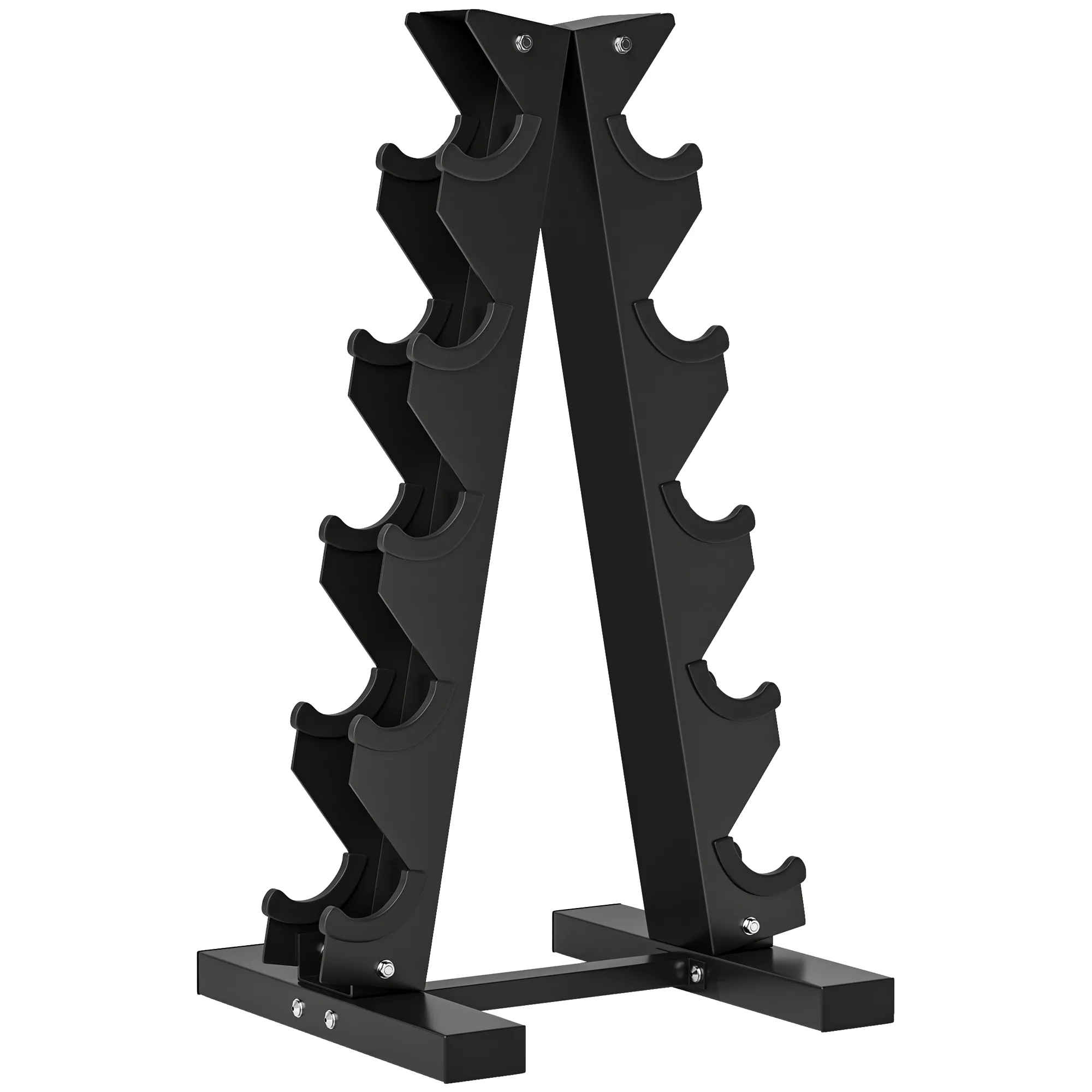 Five-Tier Weight Tree, Steel Dumbbell Rack For Home Gym Exercise - Boohoo